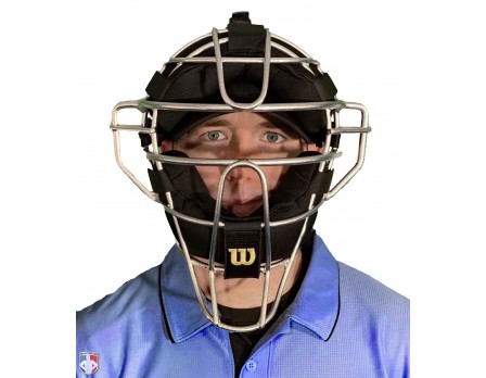 Wilson Silver Dyna-Lite Aluminum Umpire Mask with Memory Foam ...