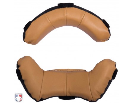 Wilson MLB Two Tone Umpire Mask Replacement Pads - Black and Tan | Ump ...
