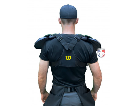 Wilson MLB West Vest Pro Gold 2 Memory Foam Umpire Chest Protector ...