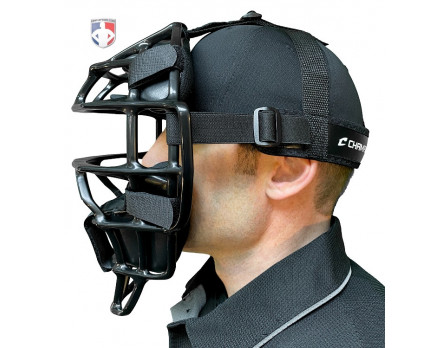 Champro Black Rampage Magnesium Umpire Mask with Dri-Gear | Ump-Attire.com