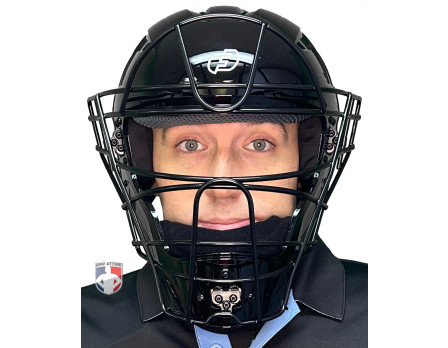 Force3 Black Defender XS3 Hockey Style Umpire Helmet | Ump Attire