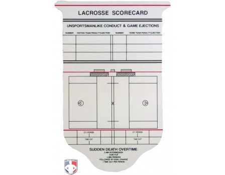 College / NFHS Lacrosse Referee Template / Scorecard | Ump Attire