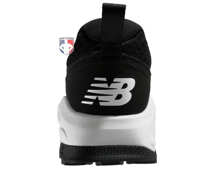 New Balance V4 Black & White Low-Cut Umpire Base Shoes | Ump Attire