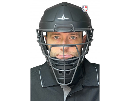 All-Star Matte Black MVP5 Umpire Helmet | Ump Attire