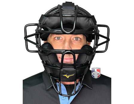 Mizuno Samurai Steel Umpire Mask with Black | Ump Attire