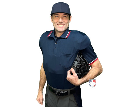 Mizuno Performance Short Sleeve Traditional Umpire Shirt - Navy | Ump ...