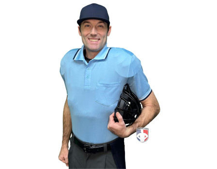 Mizuno Performance Short Sleeve Traditional Umpire Shirt - Powder Blue ...
