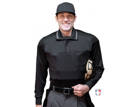 Smitty Long Sleeve Body Flex Umpire Shirt - Black | Ump Attire