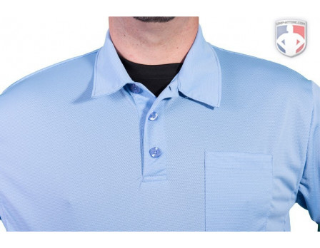 Smitty Long Sleeve Vertical Stripe Umpire Shirt - Powder Blue | Ump Attire