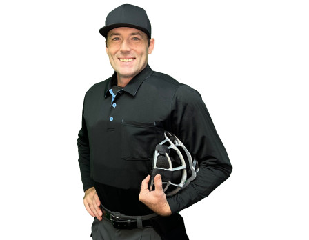 Smitty V3 Major League Replica Long Sleeve Umpire Shirt - Black with ...