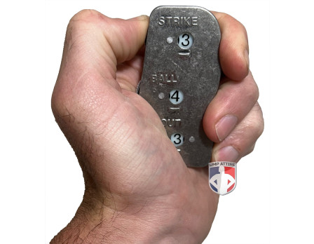 Markwort 3-Dial Brushed Steel Umpire Indicator - 4/3/3 Count | Ump Attire