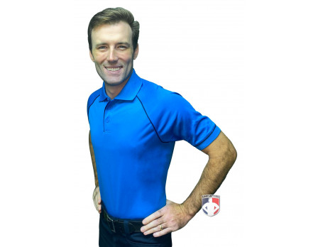 Smitty Men's Mesh Volleyball Referee Shirt - Bright Blue | Ump Attire