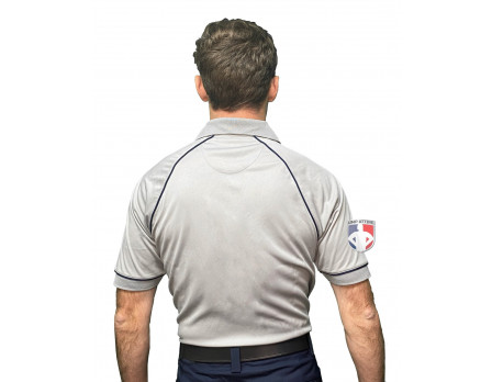 Smitty Men's Mesh Volleyball Referee Shirt - Grey | Ump Attire