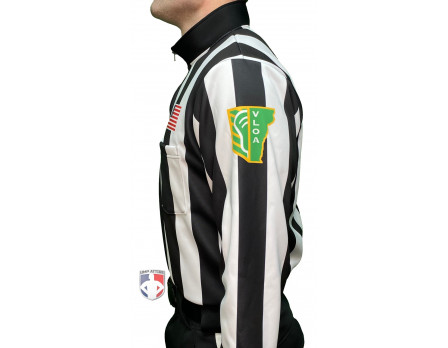 Vermont (VLOA) 2" Stripe Foul Weather Referee Shirt | Ump Attire
