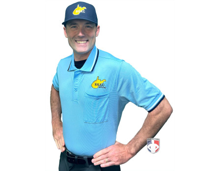 West Virginia (WVSSAC) Short Sleeve Umpire Shirt - Powder Blue | Ump Attire