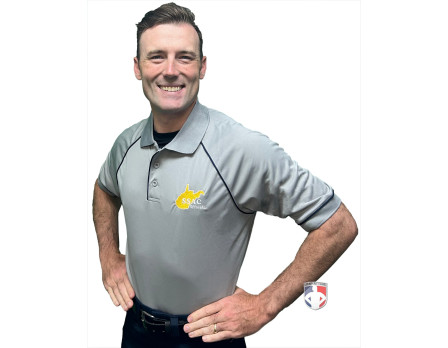 West Virginia (WVSSAC) Men’s Mesh Embroidered Volleyball Referee Shirt ...
